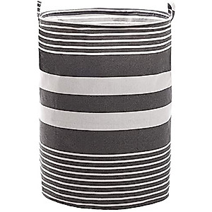 Haundry Collapsible Laundry Basket, 22 inch Tall Large Round Laundry Hamper for Clothes Storage