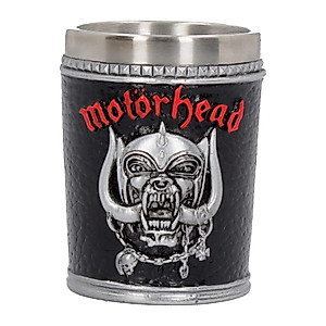 Nemesis Now B4122M8 Motorhead Shot Glass 7cm Black, Resin w/Stainless Steel Insert, 35 milliliters