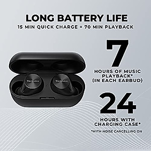 Technics HiFi True Wireless Multipoint Bluetooth Earbuds with Noise Cancelling, 3 Device Multipoint Connectivity, Wireless Charging, Impressive Call Quality, LDAC Compatible - EAH-AZ60M2-K (Black)