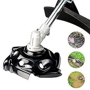 Weed Edging Head Weed Trimmer Lawn Mower Trimmer Brush Cutter Head Sharpener Power 9.5" Rounded Edge Wheels Mover Blade Lawnmower Accessories for Garden Grass Power Hand Drill