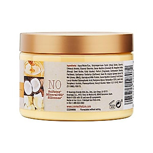 Creme Of Nature, Curl Cream for Curly Hair, Pure Honey Moisture Whip Twisting Cream for Dry Dehydrated Hair, 11.5 Fl Oz