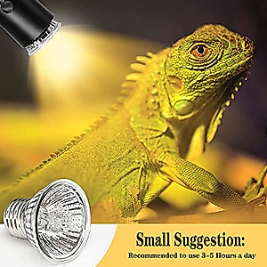 IOOTSEA Turtle Heat Lamp Tortoise Bulb: 50W UVB Reptile Heating Bulb for Lizards, Snakes, Aquarium Aquatic Reptile Amphibian - Terrarium Heat Lamps and Habitat Lighting for Pet Supplies