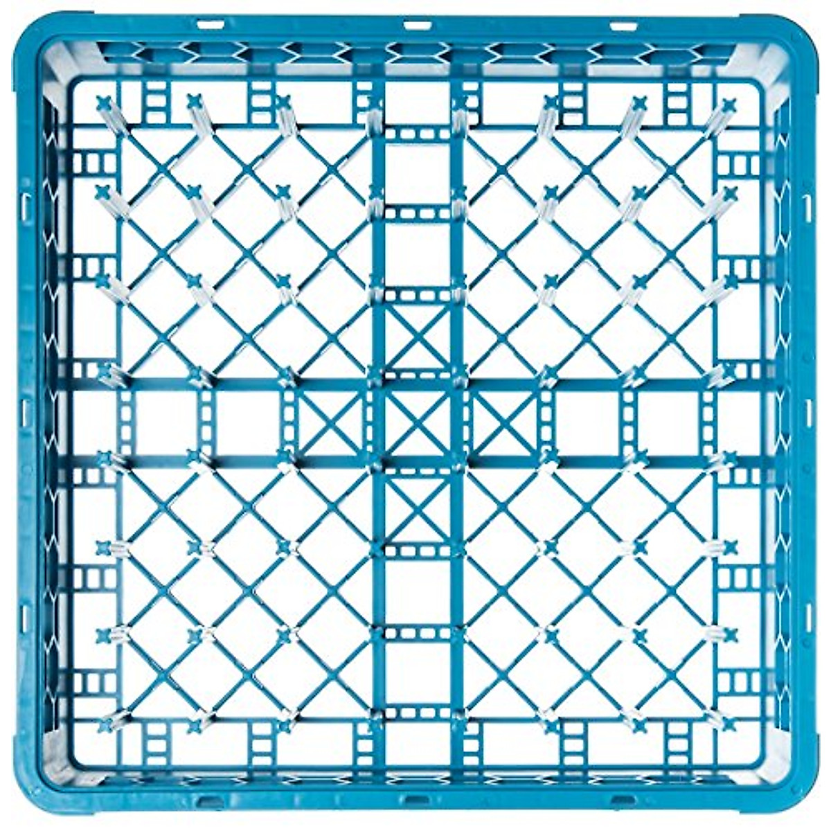 Carlisle FoodService Products OptiClean Peg Dish Rack for Commercial Washing Machines, Tall Peg Plate Rack, Blue (Pack of 6)