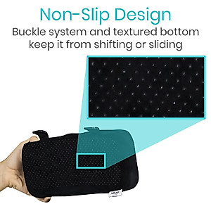 Vive Memory Foam Armrest Pads - Comfortable Office Desk Chair Arm Cushion - Soft And Ergonomic For Forearms, Elbow Pressure Relief - Anti Slip With Removable Cover For Gaming, Home - Comfy Long Pillow