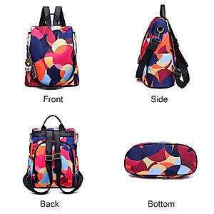 Freie Liebe Anti-theft Backpack Nylon BackPacks Handbags for Women Travel Rucksack Lightweight Shoulder Bags