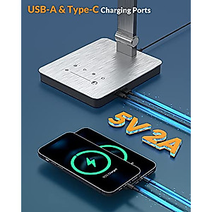 LEPOWER Bright LED Desk Lamp - 900LM 24W Eye-Caring Desk Light with Dual USB Charging Ports, Touch Control Table Light with 50 Dimmable Lighting Modes & 3 Modes Timer for Home, Office, Study