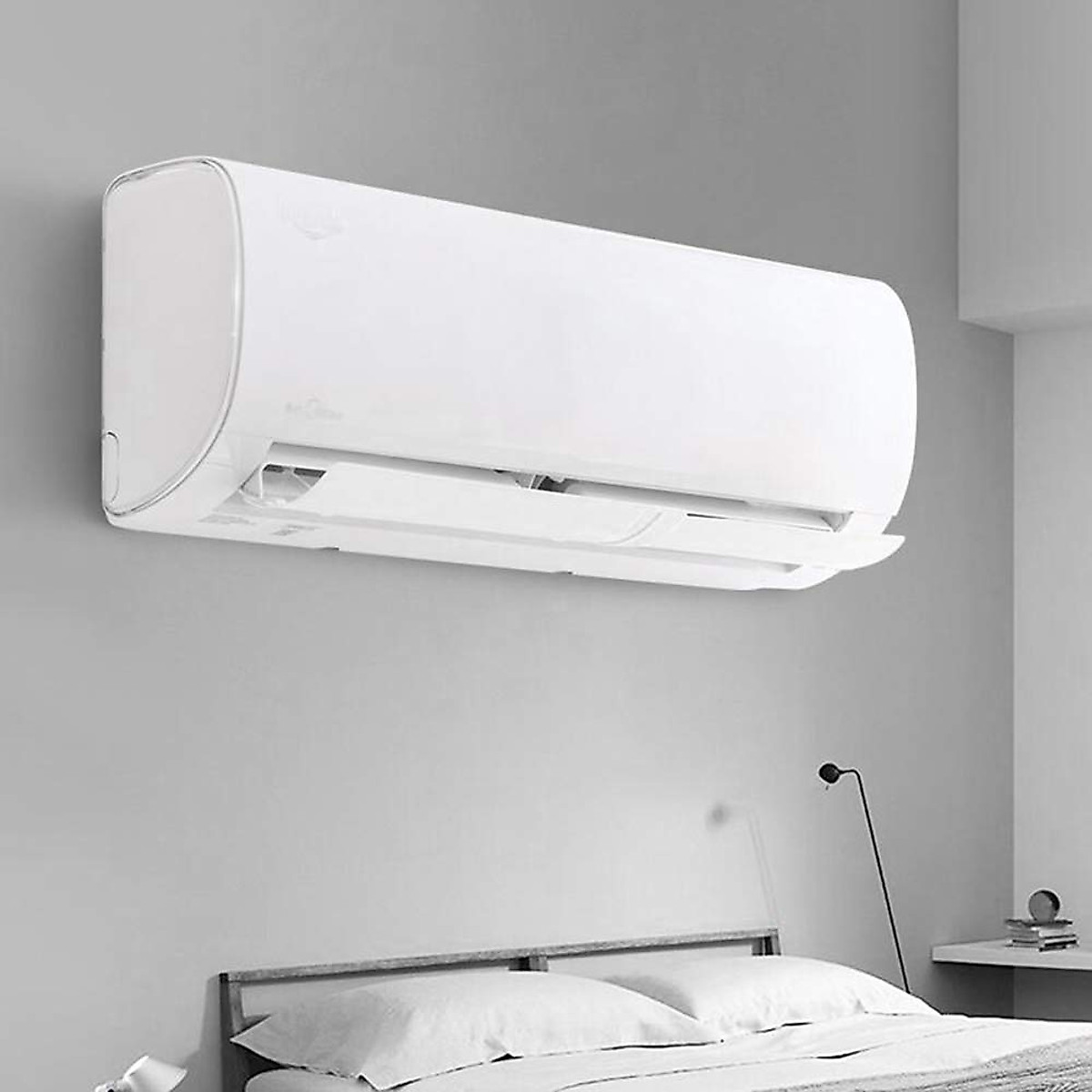 Cuteam Wind Deflector, Universal Home Office Retractable Air Conditioner Wind Shield Baffle Deflector White One Size