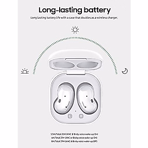 Samsung Galaxy Buds Live True Wireless Earbud Headphones - Mystic White (Renewed)