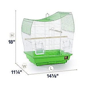 Prevue Pet Products South Beach Wave Top Bird Cage, Lime Green (SP50081)