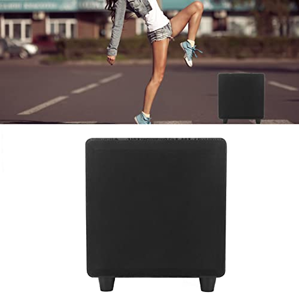 Active Speaker, 10 Inch 100‑240V Flexible High Output Sound Pressure Excellent Transient Powered Subwoofer Powerful for Active Speakers (US Plug)