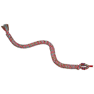Mammoth Pet Products SnakeBiter Dog Rope Toy – Premium Cotton-Poly Rope Tug Toy for Dogs – Interactive Dog Tug Toy – Tug Dog Chew Toy – Large - X-Large Dogs - Large 42”, multicolor (53064F)