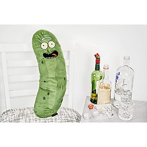 Pickle Rick Plush Toy Pillow - 20" Stuffed Scientist Collectible - Rick and Morty Fan Gift