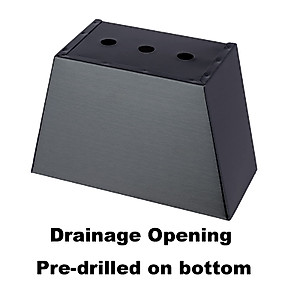 HAIICEN GunMetal Black Stainless Steel Beer Bottle Cap Catcher Collector Wall Mounted with Drainage Openings for Patio Man Cave (Pack of 2) Outdoor