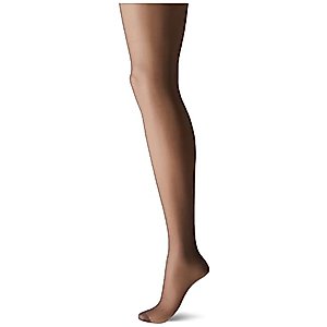 Hanes Silk Reflections Women's Plus-Size Enhanced Toe Pantyhose, Barely Black, 3