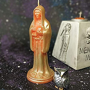 Santa Muerte Candle in a golden coat! Ritual monetary magic through the Power of the Holy Death! Magic candle for spells, money candle