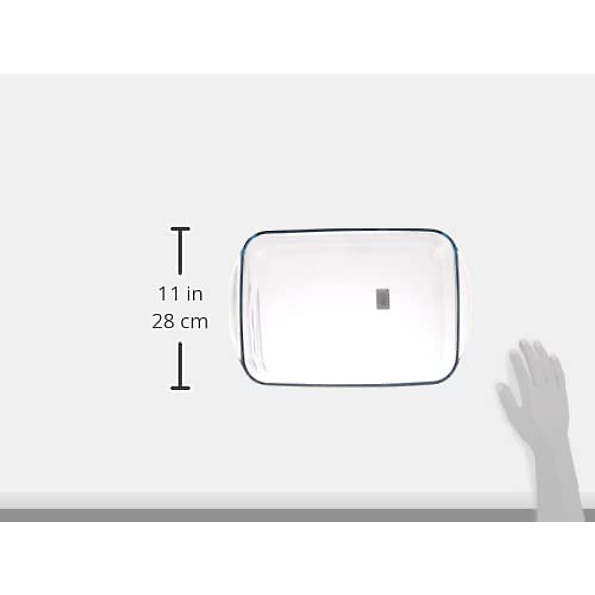 Pyrex Essentials Glass Rectangular Roaster high Resistance 40x27x7 cm