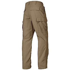 LAPG BDU Pants for Men, 6 Pocket Design BDU Tactical Cargo Pants, Lightweight Cotton Rip-Stop Fabric Pants, Charcoal, Medium/Regular