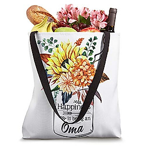 Womens Happiness is Being An OMA Cute Flowers Gifts Tote Bag