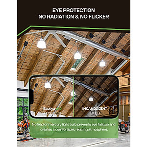 Eastiya A19 LED Light Bulbs 100 Watt Equivalent Daylight 5000K, 13W 1500LM Super Bright LED Bulb, E26 Base, Energy Saving, 20000+ Hours Longevity, Non-Dimmable, No Flickering, 4-Pack