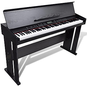 vidaXL Classic Electronic Digital Piano with 88 Keys & Music Stand Keyboard