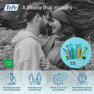 TEPE Interdental Brushes Original | Size 5-0.8mm | 1 Pack of 20 Brushes (0.6 mm, Blue)