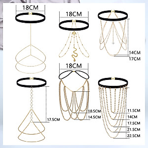 FASACCO 6PCS Snake Leg Chain Thigh Chain for Women Layered Crystal Boho Body Chains Party Summer Beach Thigh Body Chain Jewelry, Gold