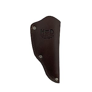 Hide & Drink, Thick Leather Mora Knife Sheath w/Snap and Loop, for (2-3 inches) Long Blades, Handmade Includes 101 Year Warranty :: Bourbon Brown