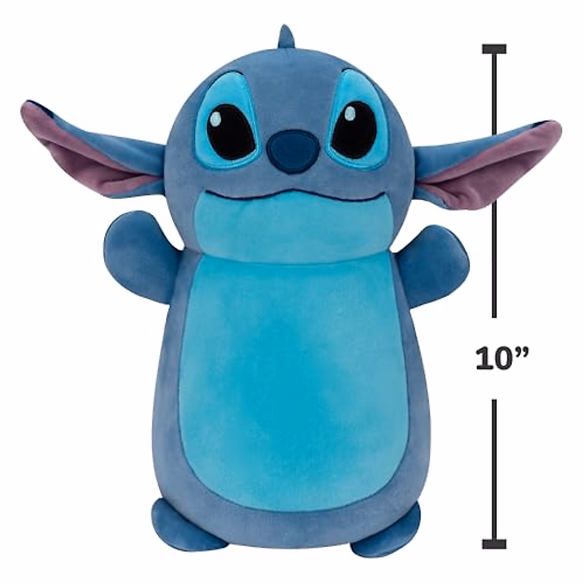 Squishmallows Disney Original 10-Inch Stitch HugMees - Medium-Sized Ultrasoft Official Jazwares Plush