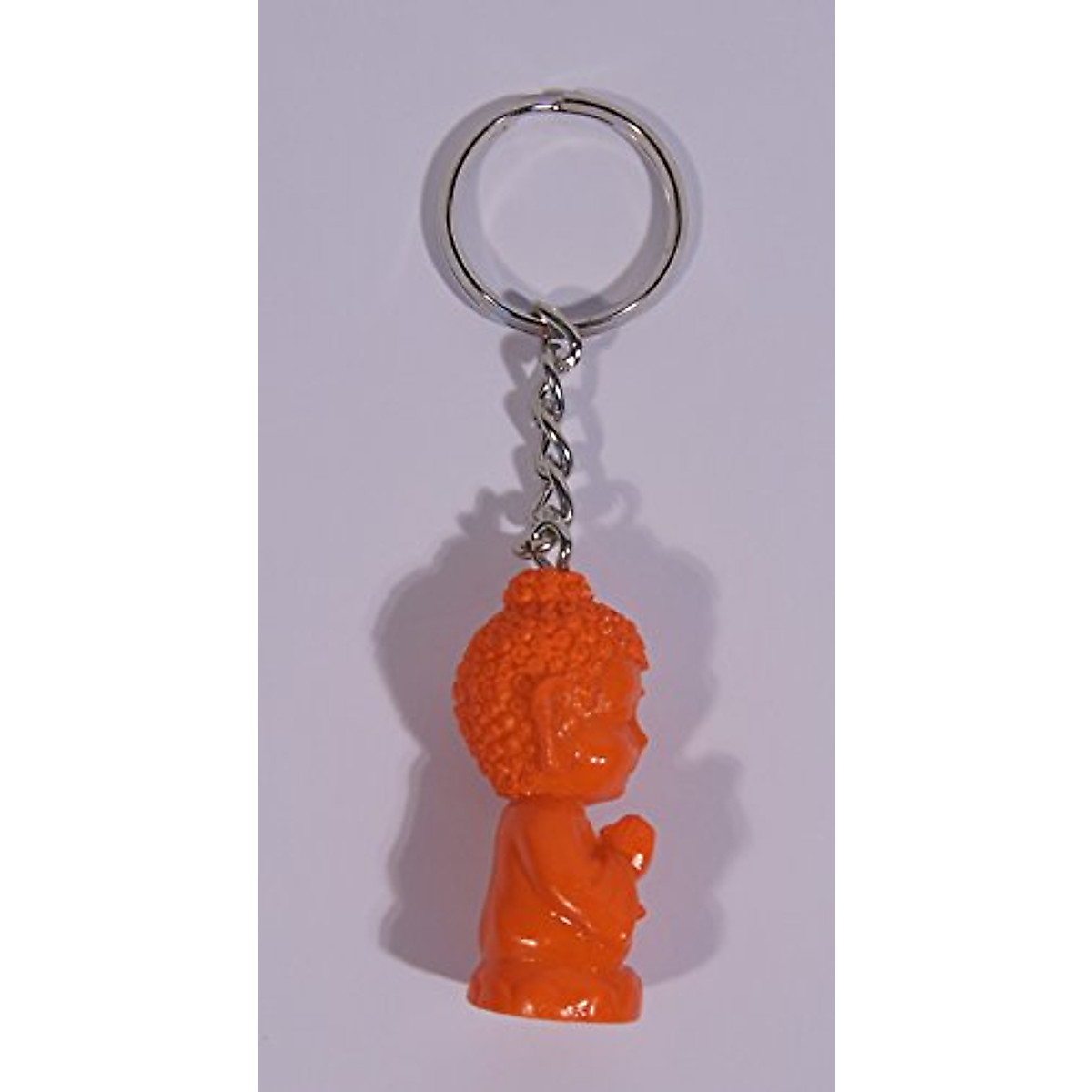 Buddha Keychain Key Ring Assorted Happy Praying Blessing (Set of 4)