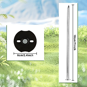 50 Count Outdoor Furniture Stakes，Stainless Steel Spira Patio Mats Stakes, Used for Fixing Rugs, Tents, Tarps, and RV Mats，Rv Camping Accessories for Outside,Camper Must Haves