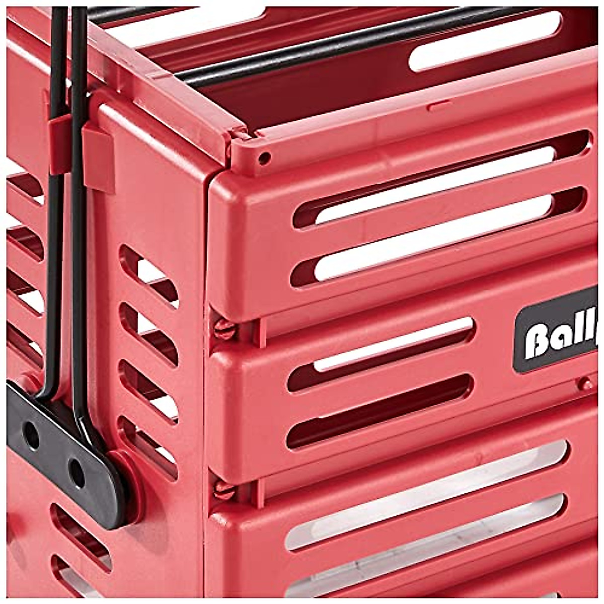 Tourna Ballport Tennis Ball Hopper Holds 80 Balls Durable and Lightweight – Red