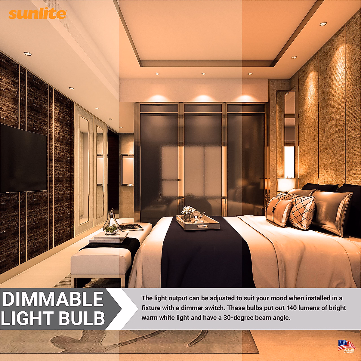 Sunlite 40765 MR11 Halogen Reflector Bulb, 10 Watt, 30° Narrow Flood, 12 Volt, 110 Lumens, 2000 Hour Life Span, Dimmable, GU4 Base, Cover Guard, 3200, ANSI JCR, Ceiling Fixtures, Lanterns 6-Pack