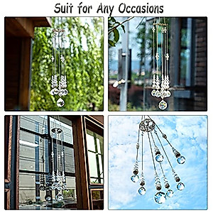 H&D HYALINE & DORA Crystals Ball Prisms Suncatcher Tree of Life Hanging Ornament Rainbow Maker for Home,Garden Fengshui Decoration