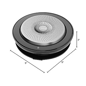 Jabra Speaker 710 Speakerphone - Speak Wireless Bluetooth Speaker UC Bundle, 7710-309, Wall Charger, USB Dongle - Computer, Mac Compatible w/Zoom, Skype, Webex, Meet, Smartphones, Tablets