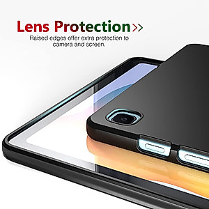 Galaxy Tab S6 Lite 10.4" Case, Thin and Soft Tablet Protective Cover for 2024/2022/2020 Samsung Galaxy S6 Lite Tablet, Black