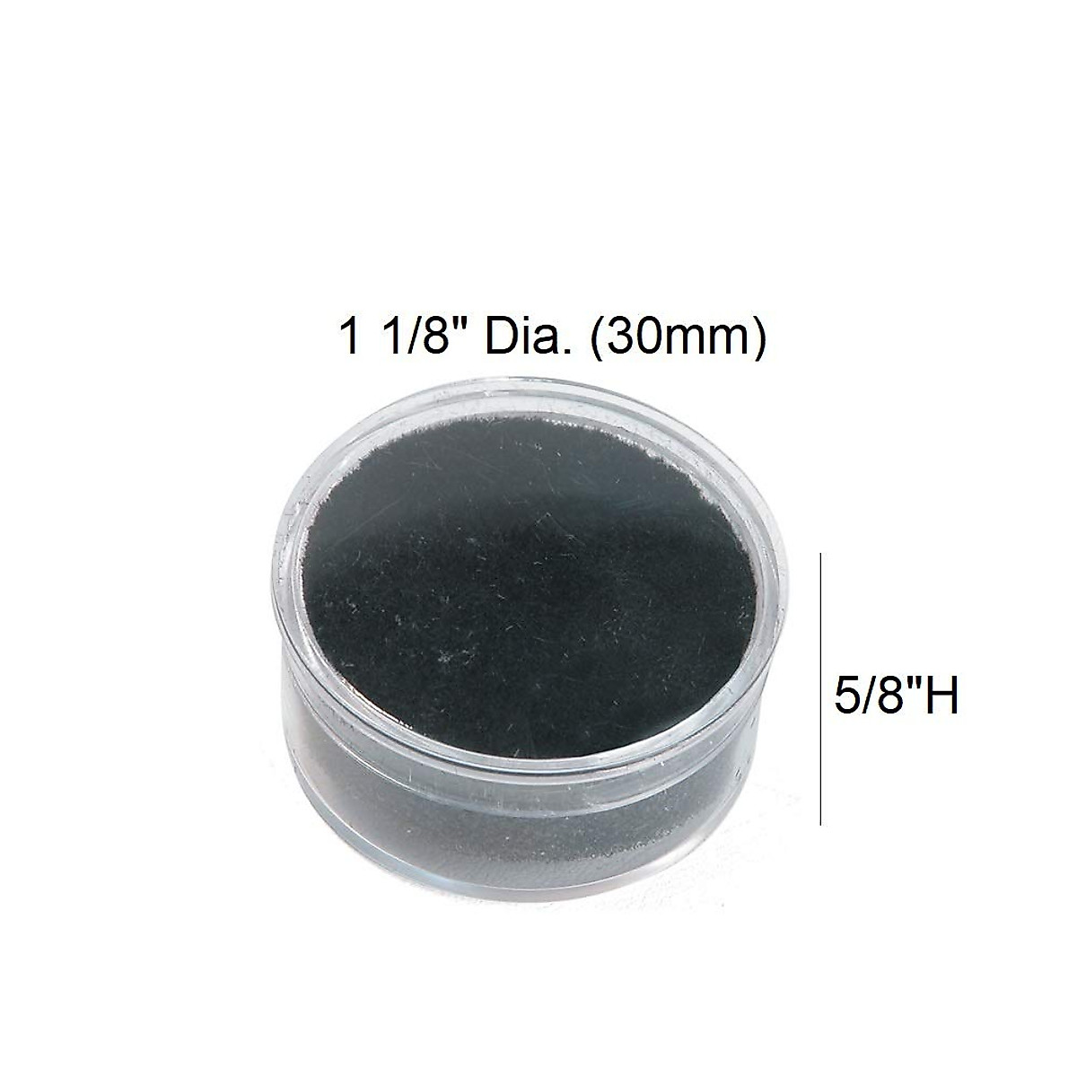 888 Display USA - 100 Black Foam Gem Jars Showcase with 2 pcs of Black Stackable Display Tray
