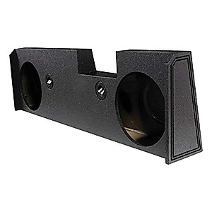 Q Power QBGMC1220144DR Dual 12" Subwoofer Enclosure Box for 2014-2016 Chevy Silverado and GMC Sierra Crew Cab Trucks