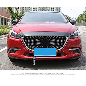 2 Pieces Car Racing JDM Tow Strap High-Strength Nylon Towing Rope Universal Auto Blue Trailer Hook Bumper Decorative with Chinese Slogan (Blue)