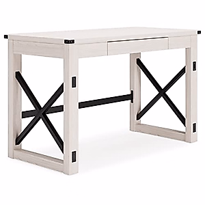 Signature Design by Ashley Bayflynn 48" Home Office Desk, Whitewash