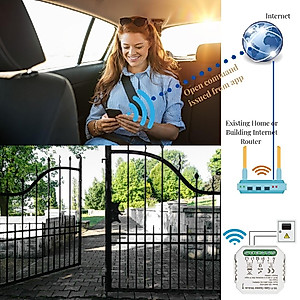 Selindus Alpha WiFi (Wi-Fi) Smart Garage Door & Gate Opener | Wireless Remote + iOS/Android App | Alexa, Google Home & Assistant | Works with Existing Garage & Gate Openers | No Hub Required