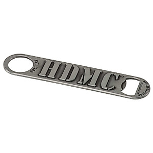 Harley-Davidson Custom Tooled HDMC Metal Bottle Opener - Antique Silver Finish