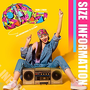 Xtinmee 4 Pcs 80s 90s Trucker Hat Vintage Baseball Caps for Men Women Retro Back to 90s Hats Adjustable Unisex Caps for Travel Disco Party Birthday Gift Festival Party Favor, Multi Color