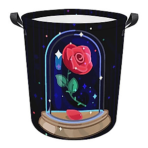 Beauty And Beast Foldable Laundry Basket Hamper Storage Organizer For Clothes Toy Collection
