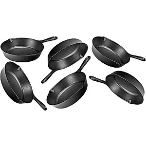 Lodge Skillet Spoon Rest Cast Iron 3-1/2" Dia. (6 pack)