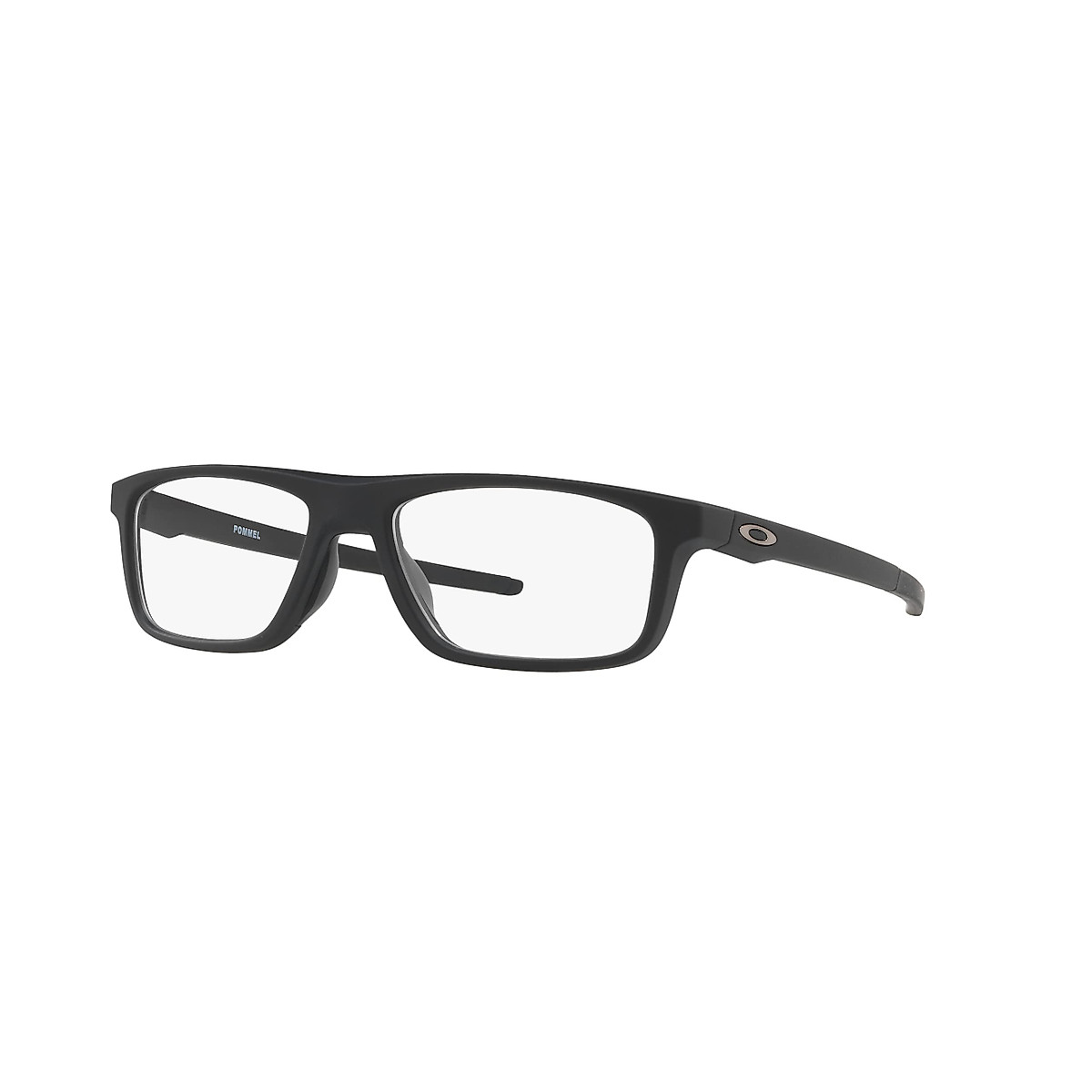 Oakley Men's OX8127 Pommel Rectangular Reading Glasses, Satin Black, 53mm + 1
