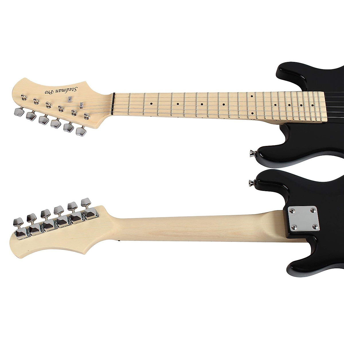 YMC 30" Kids Electric Guitar Pack With 5-Watt Amp, Gig Bag,Strap,Cable,Strings,Picks,and Wrench,Guitar Combo Accessory Kit-Black