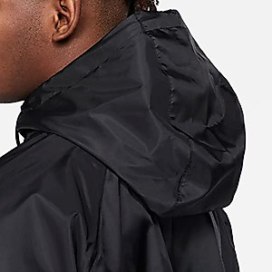 Nike mens Sportswear Windrunner Hooded Windbreaker Coat, Black, XX-Large