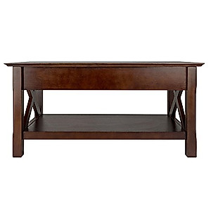 Winsome Xola 18 x 37 x 21-Inch Composite Wood Coffee Table, Cappuccino (40538)