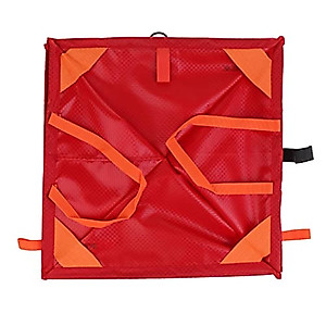 Dovewill 40cm Nylon Folding Large Triangle Tree Rock Climbing Arborist Throw Line Throw Weight Bag Clothing Storage Cube Organiser Holder - Red