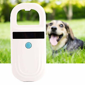 SYH&AQYE Rechargeable Animal Chip ID Scanner, Pet Microchip Scanner Display Support FDX B ISO11784 / 11785 EMID Handheld Reader for Animal Pet Dog Cat